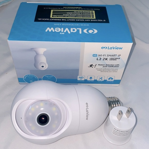 LaView | Storage & Organization | Laview 4mp Bulb Security Camera ...